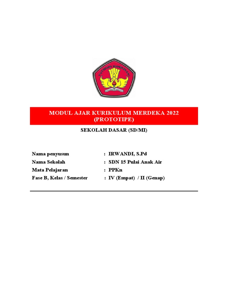 Modul Ajar PKN Bab 4 Negaraku Indonesia | PDF