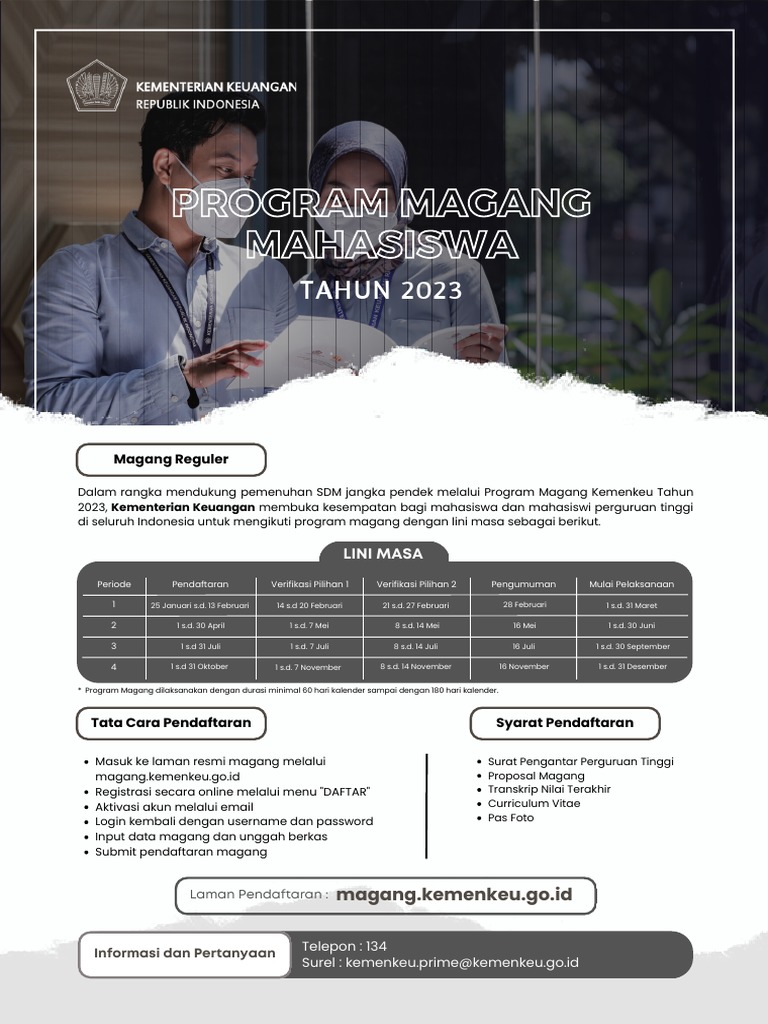 Flyer Magang Kemenkeu 2023 | PDF