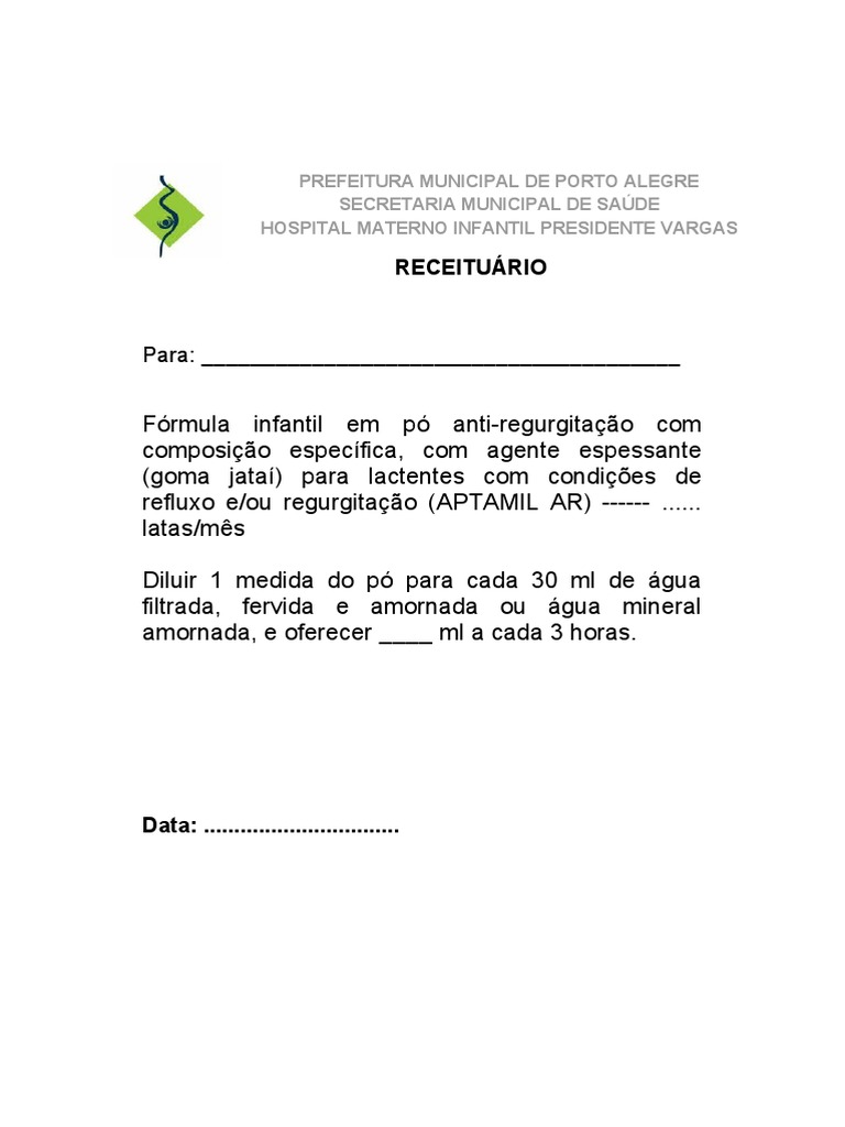 Receita Fórmula Ar | PDF
