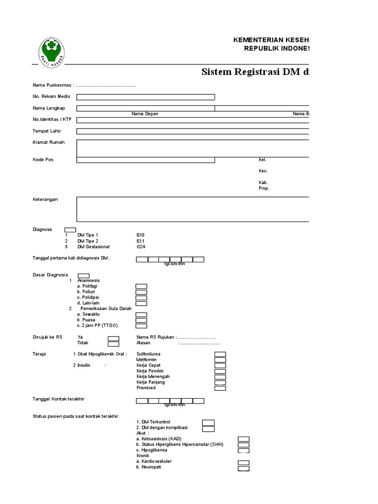 Form Registrasi DM | PDF