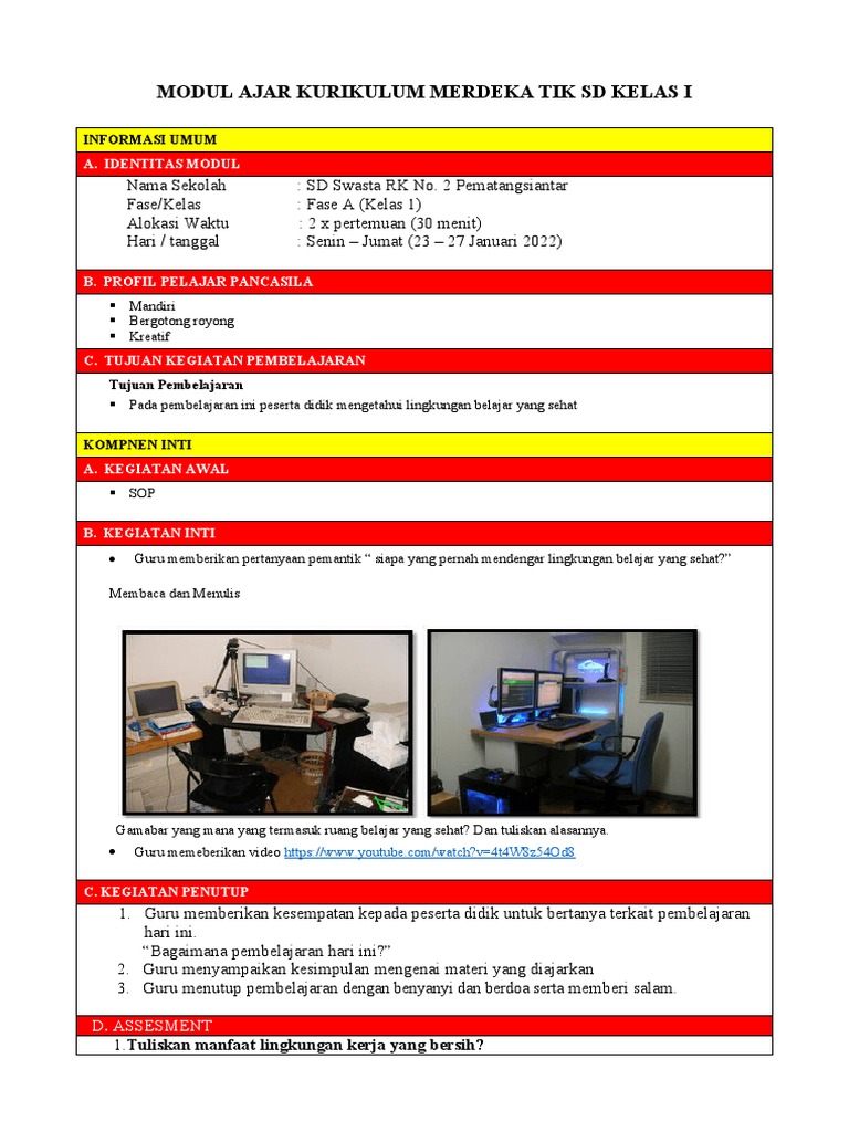 Modul TIK KLS 1 | PDF