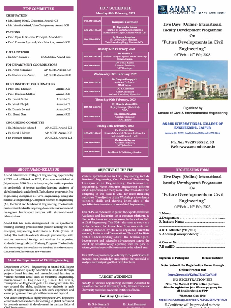 06-10 Feb FDP Brochure | PDF | Engineering | Science