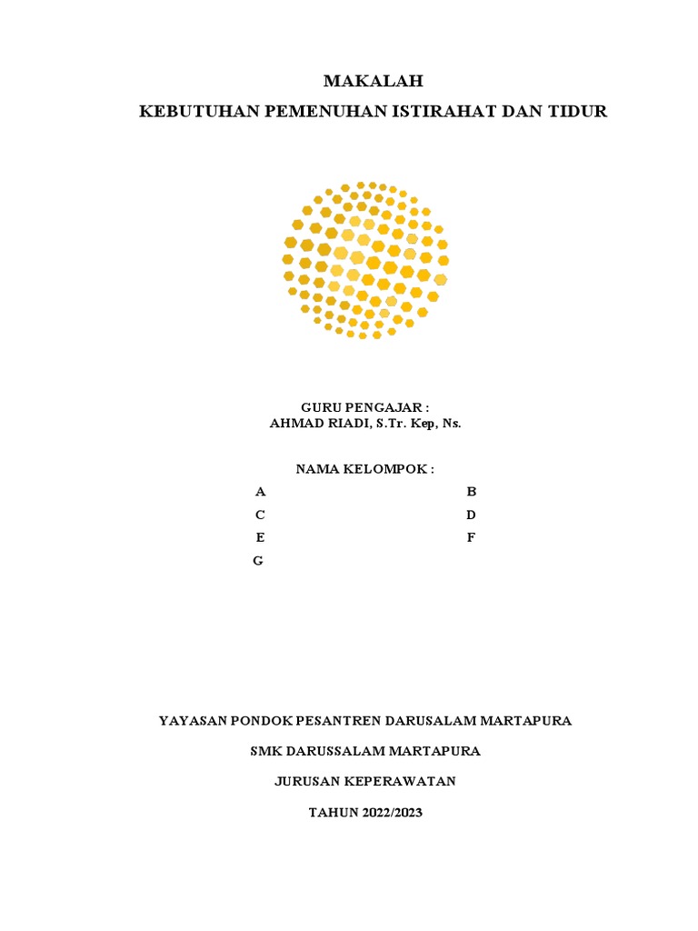 Contoh Cover Makalah SMK | PDF