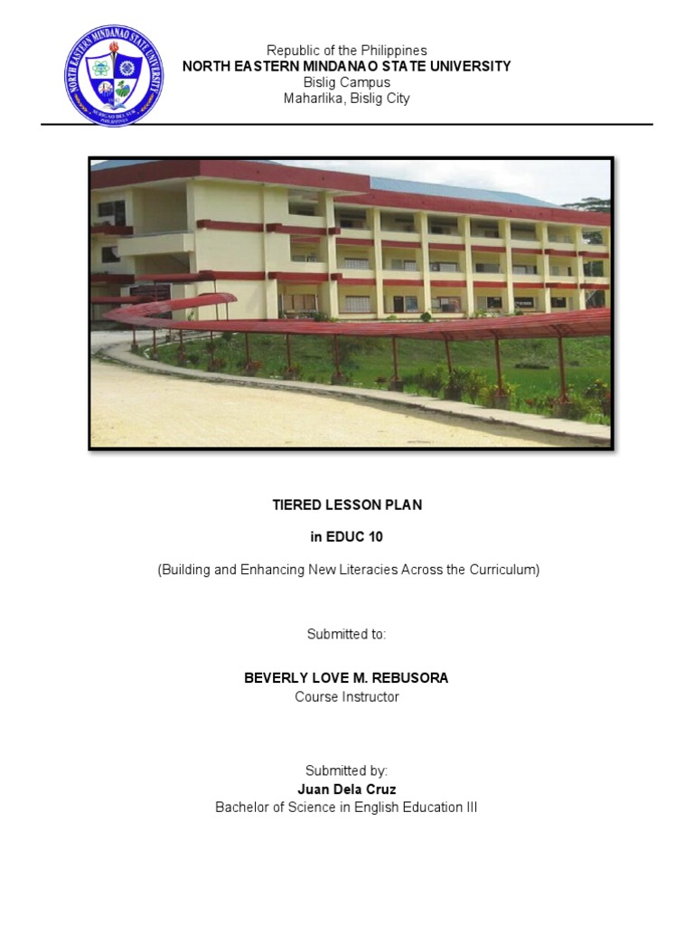 Tiered Lesson Plan for EDUC 10 | PDF