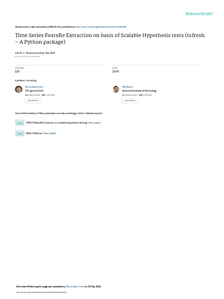 (Paper) Time Series Feature Extraction On Basis of Scalable Hypothesis ...