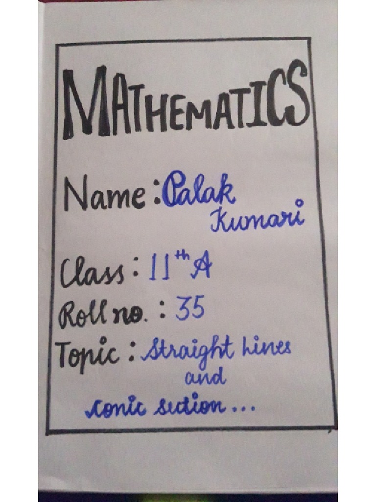 Maths Class 11th Project | PDF