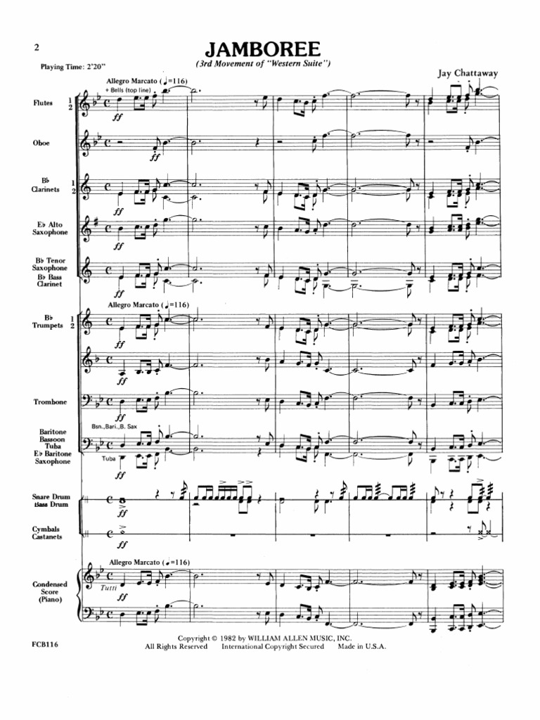 Jamboree Score | PDF