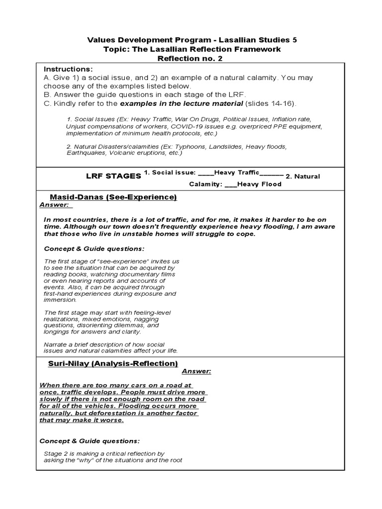 Navigating Social Issues and Natural Disasters Through Lasallian ...