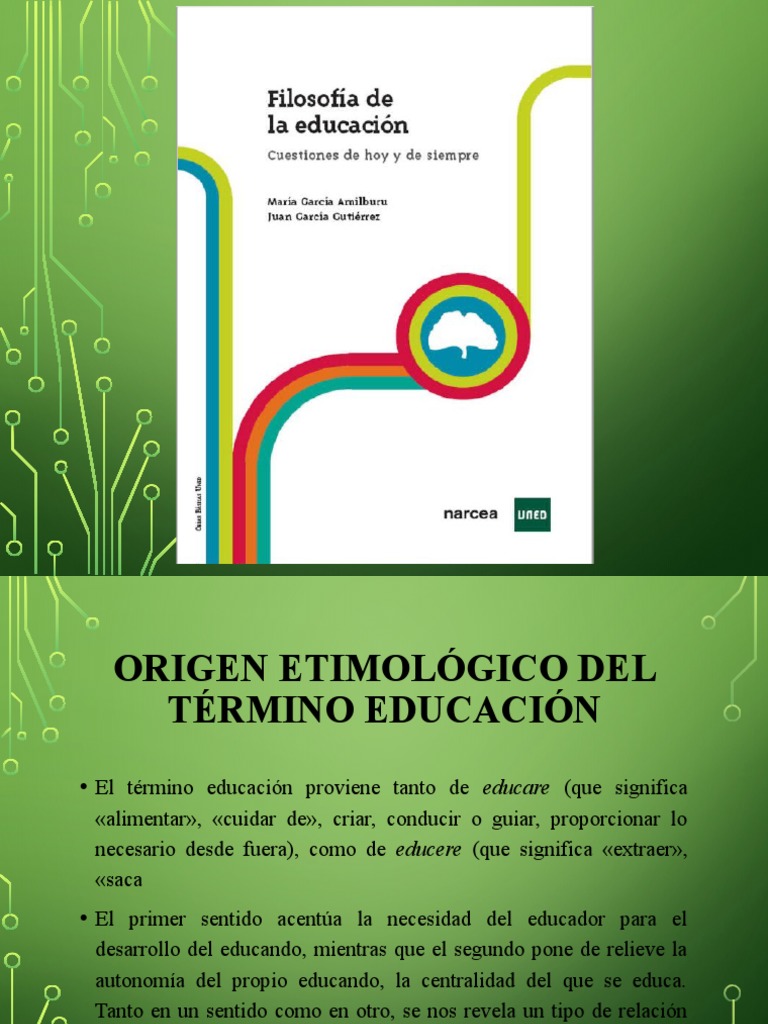 Etimología y Filosofía de la Educación | PDF | Aprendizaje | Enseñando