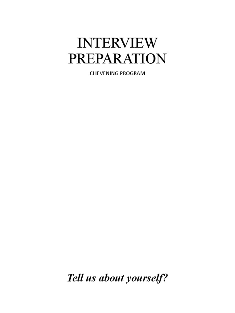 Interview Preparation | PDF
