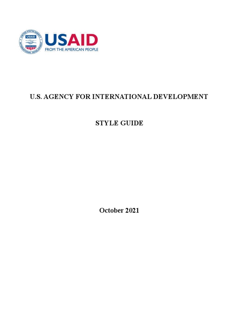 USAID Style Guide Overview | PDF | Comma | Ellipsis