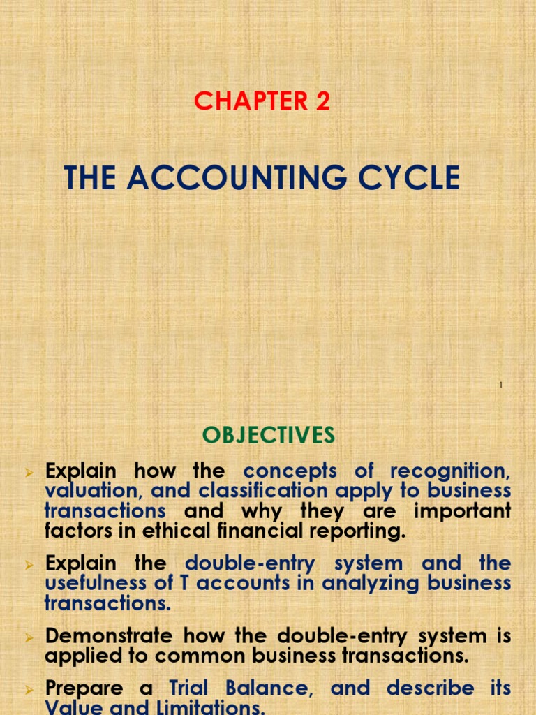 Chapter 2 THE ACCOUNTING CYCLE | PDF | Debits And Credits | Deferral