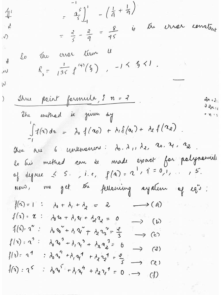 3 Point Formula | PDF