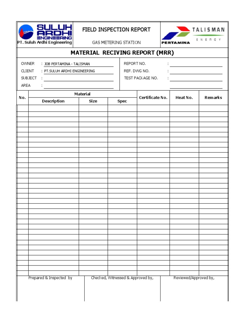 Material Traceability Repor | PDF
