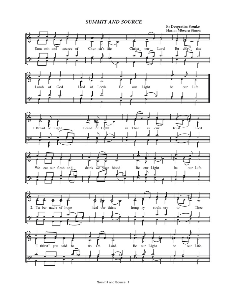 Summit and Source - FR Deogratias Ssonko | PDF