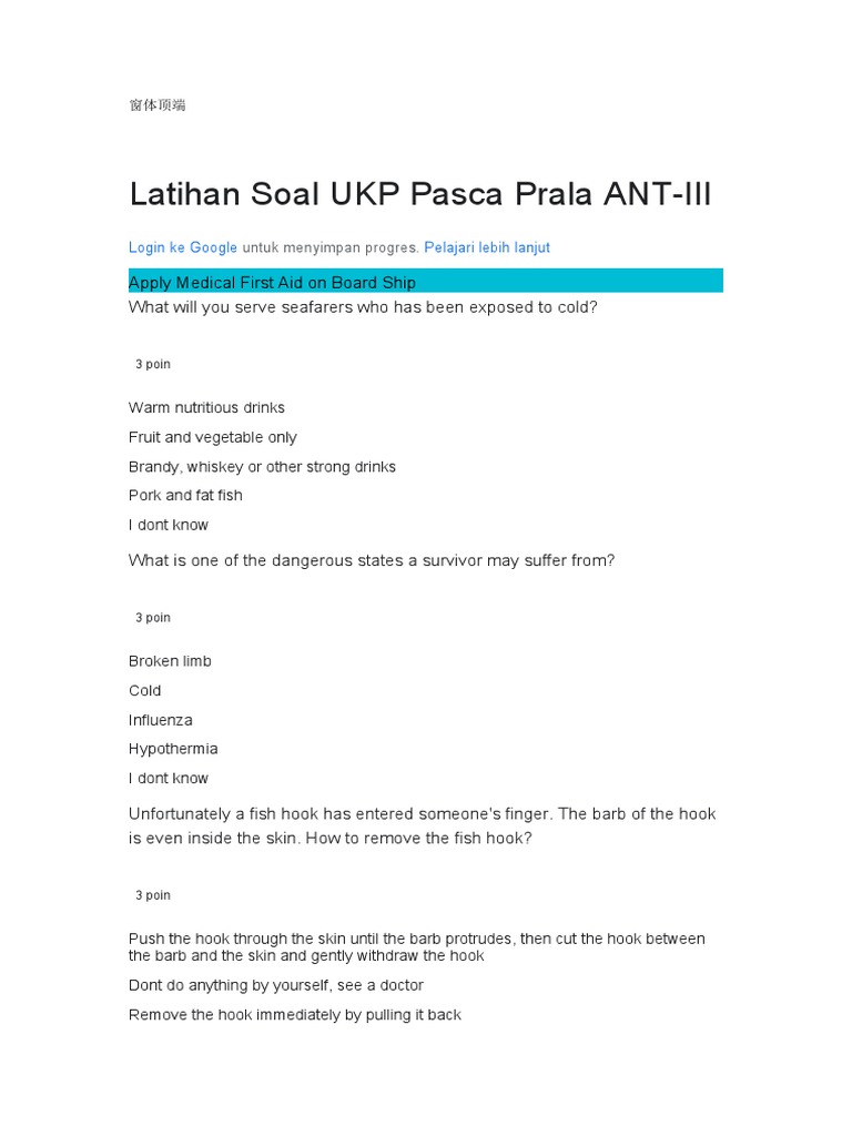 Apply Medical First Aid On Board Ship | Download Free PDF | Breathing ...