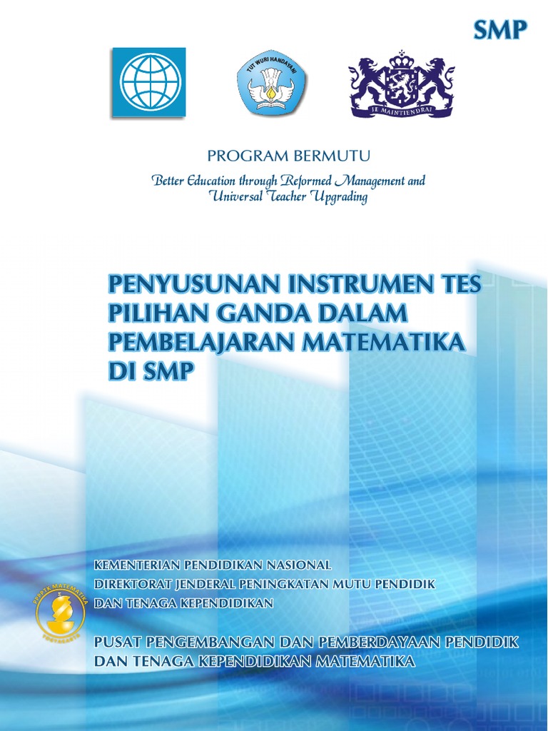 Penyusunan Instrumen Tes Pilihan Ganda Dalam Pembelajaran Matematika Di ...