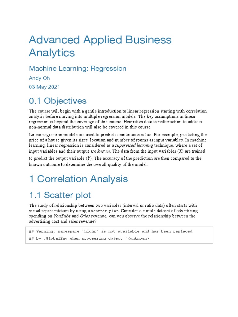 Regression | Download Free PDF | Errors And Residuals | Regression Analysis