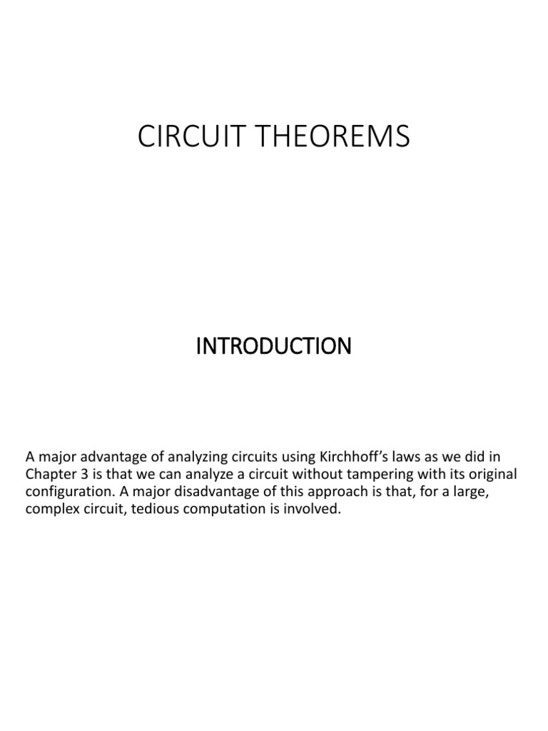 Module 4 Circuit Theorems Pdf Electrical Network Linearity 1480