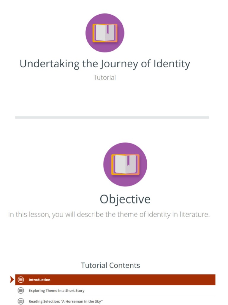 ELA 7 - Undertaking The Journey of Identity | PDF