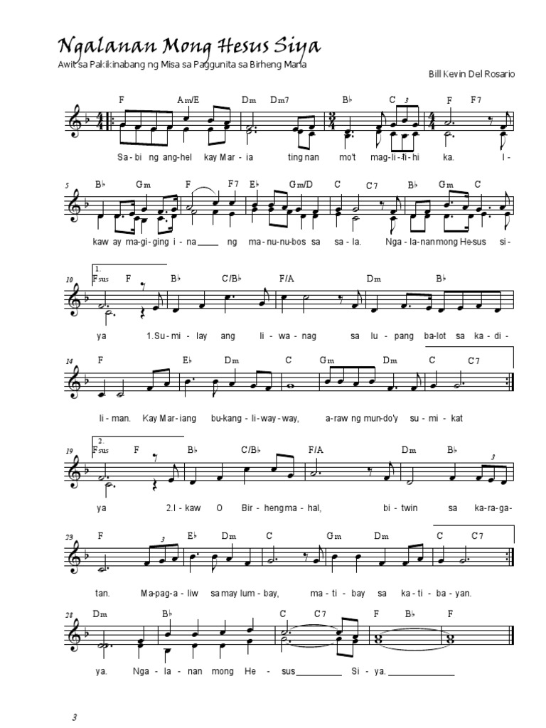 Ngalanan Mong Hesus Siya | PDF