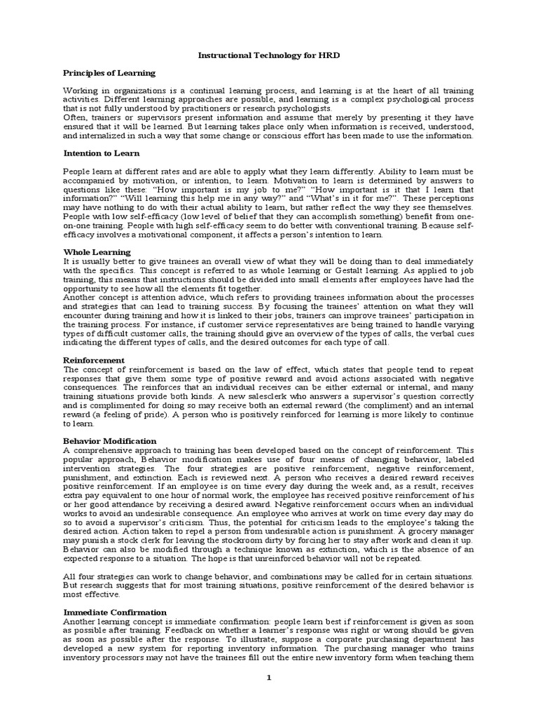 HRD Unit 3 | PDF | Reinforcement | Communication