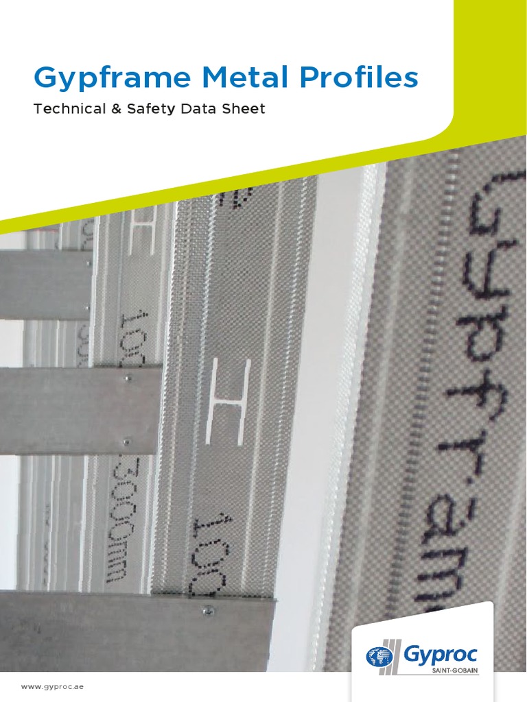 Gypsum Frame | PDF | Drywall | Sheet Metal