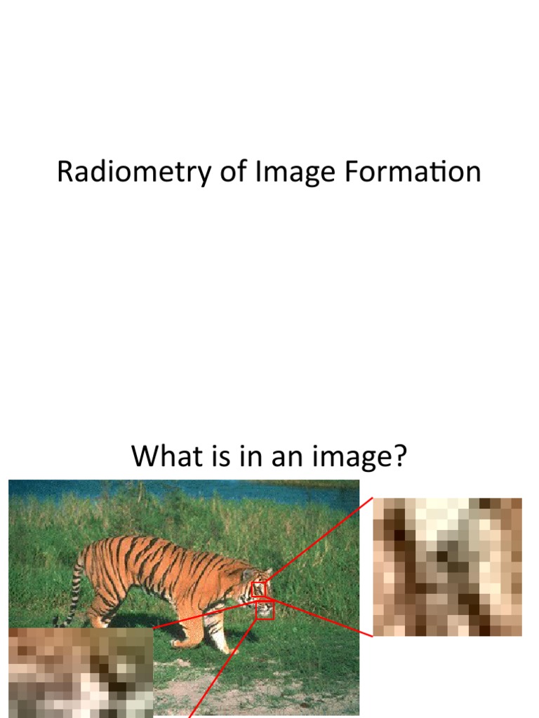 Understanding the Physics of Image Formation: A Guide to Radiometry ...