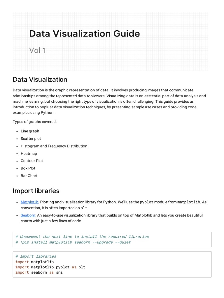Dataviz Cheatsheet | Download Free PDF | Statistics