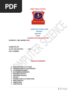 I.P. CLASS 12 CBSE PROJECT ON "Student Marks Management System" | PDF ...