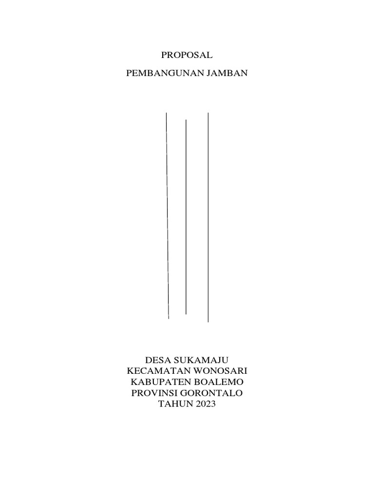 Proposal Pembangunan Jamban Desa Sukamaju | PDF | Ilmu Sosial | Griya ...