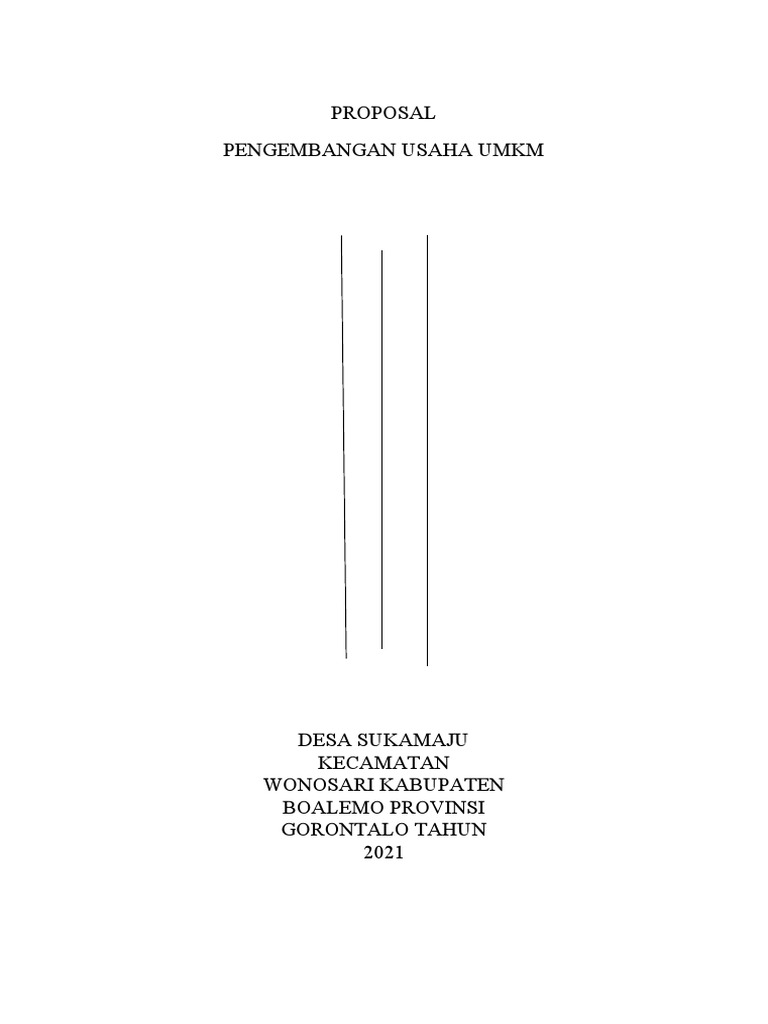 Proposal Umkm | PDF