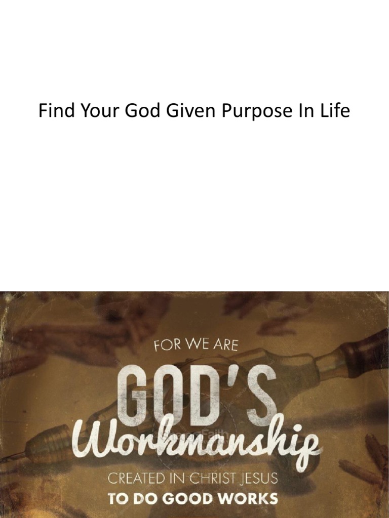 Discover Your God-Given Purpose | PDF | Christian Church | Humility