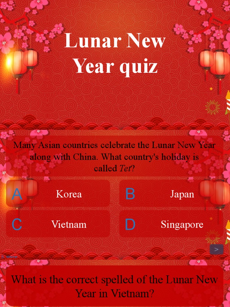 Lunar New Year Quiz | PDF
