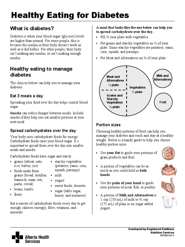 If Nfs Healthy Eating For Diabetes | PDF | Drink | Starch