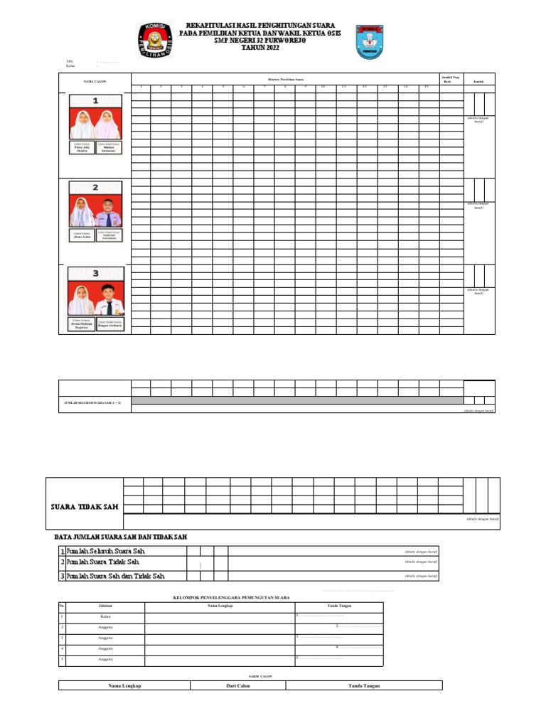 Plano Pemilihan Osis | PDF