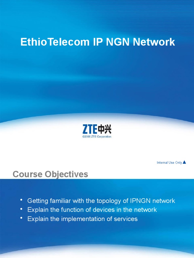 EthioTelecom IP NGN Network Devices and Topology | PDF | Router (Computing) | Computer Network