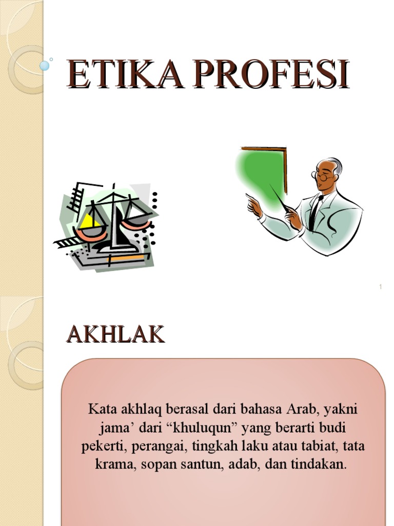 ETIKA DAN MORALITAS DALAM PROFESI | PDF