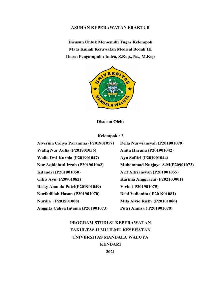 Askep & Sap Fraktur Kel.2 KMB Iii | PDF