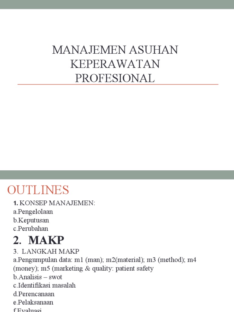Manajemen Asuhan Keperawatan Profesional (Makp) | PDF | Pengembangan Diri