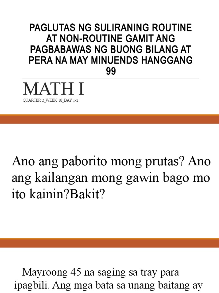 MATH Week 10 Steps in Solving Math Problem | PDF