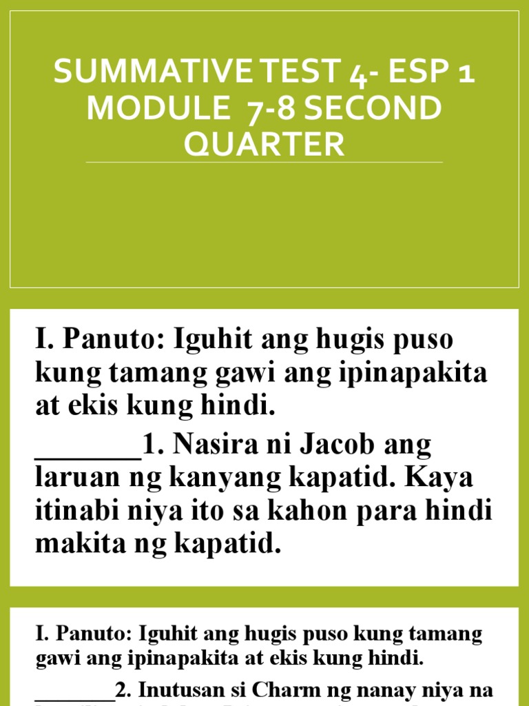 ESP Arts Quiz - Week 7 8 | PDF