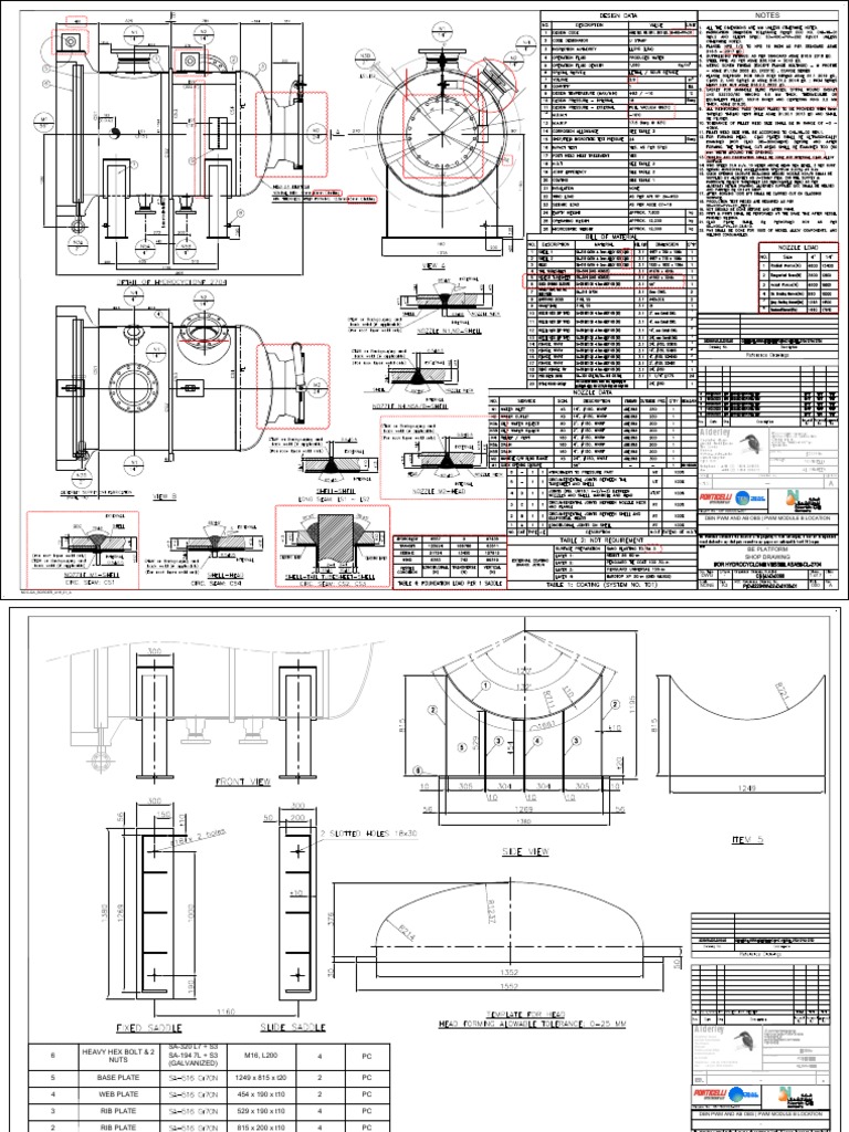 Cni U D 0060 Rev.4 - Shop Drawing For HC Vessel Asabi CL 2704 | PDF ...