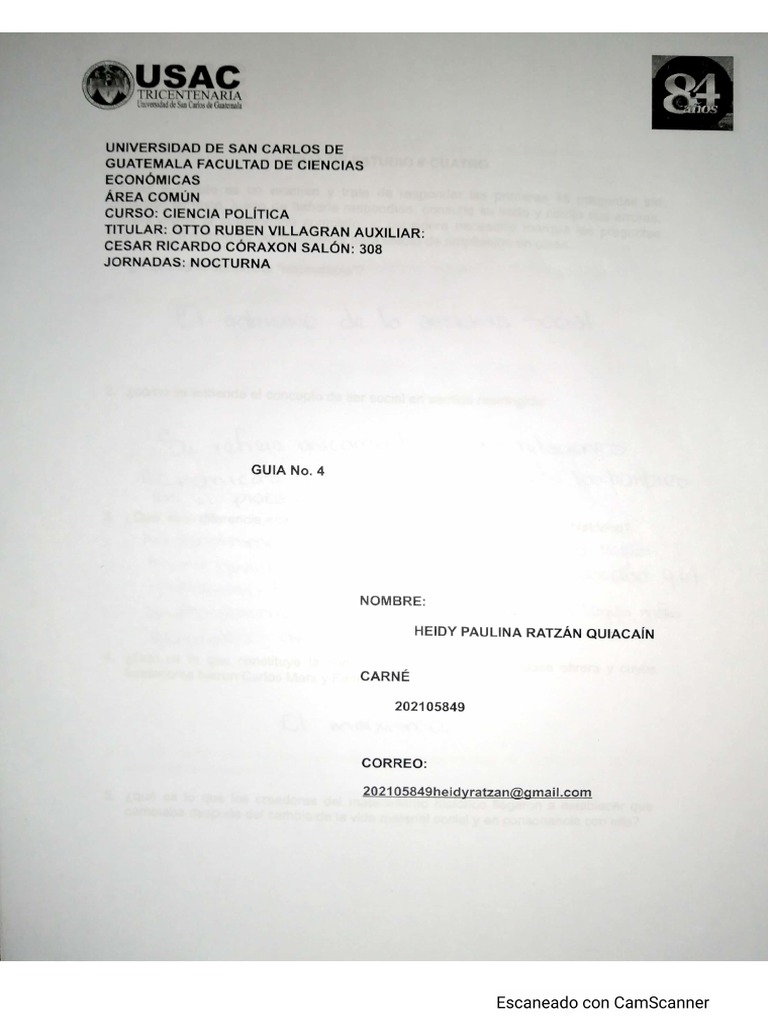 Guía 4 Ciencia Politica | PDF