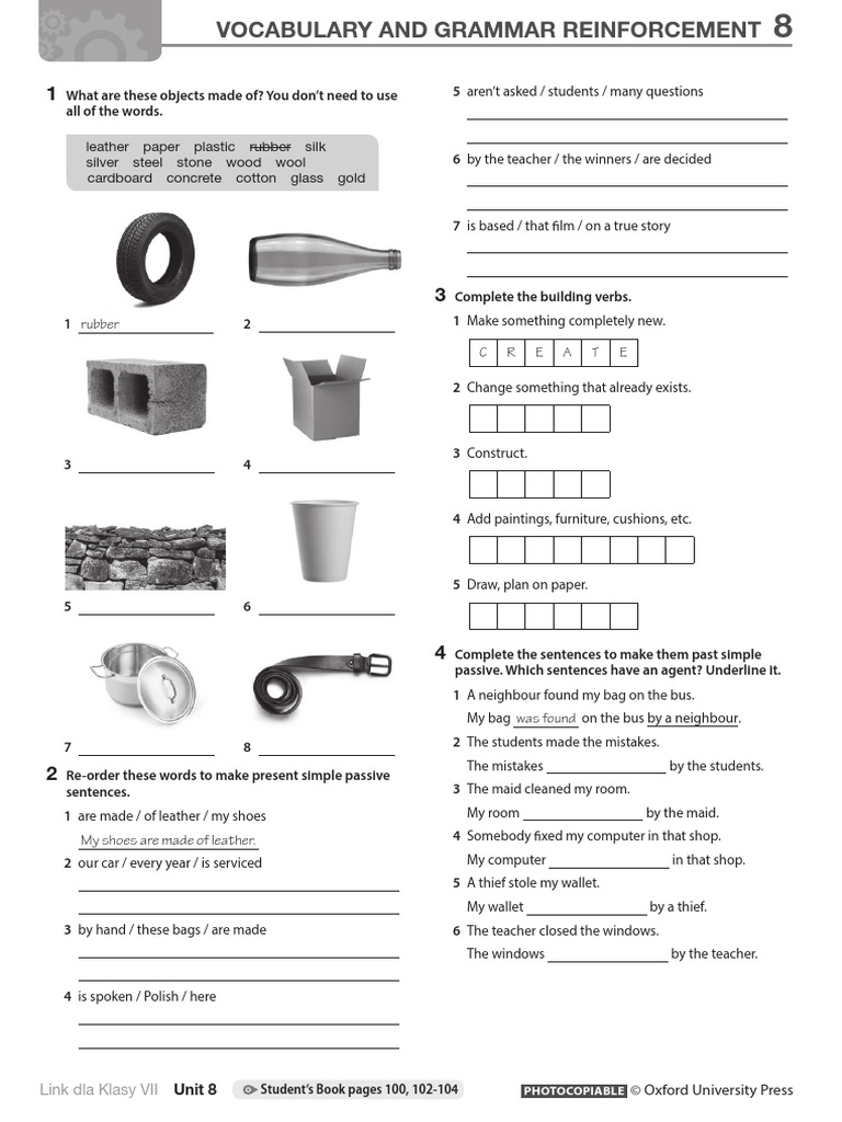 Link L7 U8 Reinforcement Ws | PDF | Linguistics | Languages