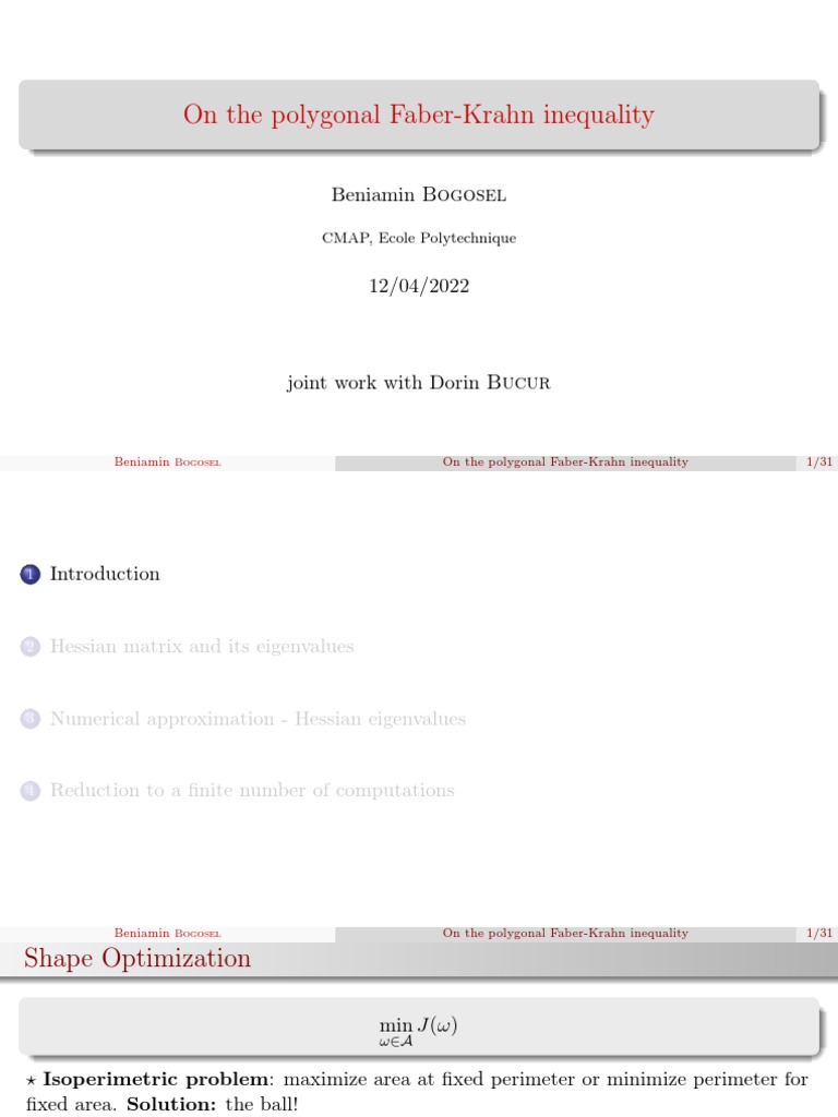 Towards A Numerical Proof of Polya's Conjecture | PDF | Mathematical Optimization | Finite ...