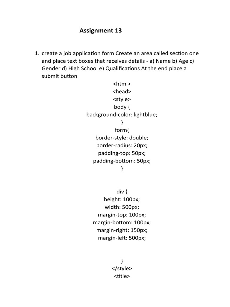 Assignment 13 Pdf Computer Engineering Computer Programming 2723