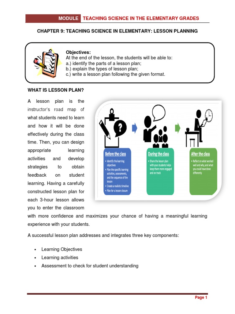Chapter 9 Teaching English in Elementary Grades Lesson Planning | PDF ...