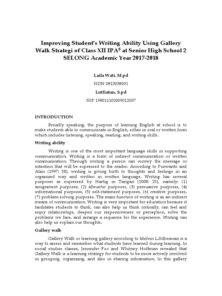 Nur Izzatul Laila Writing Article | PDF