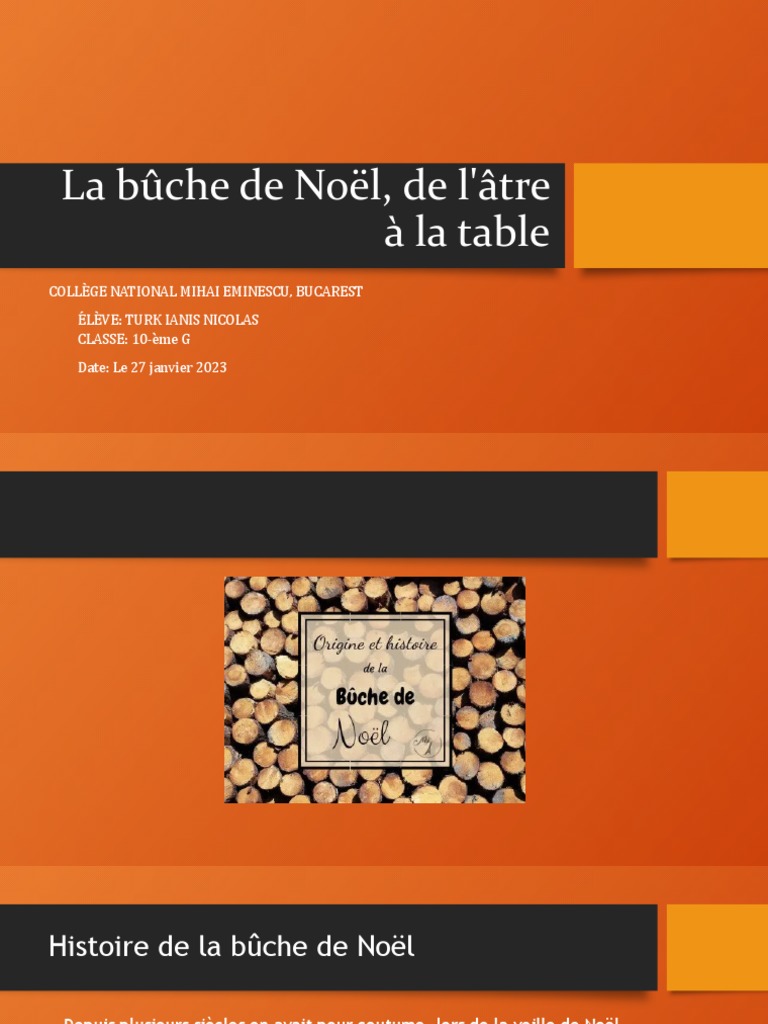 Histoire et recette de la bûche de Noël | PDF | Cuisine européenne ...